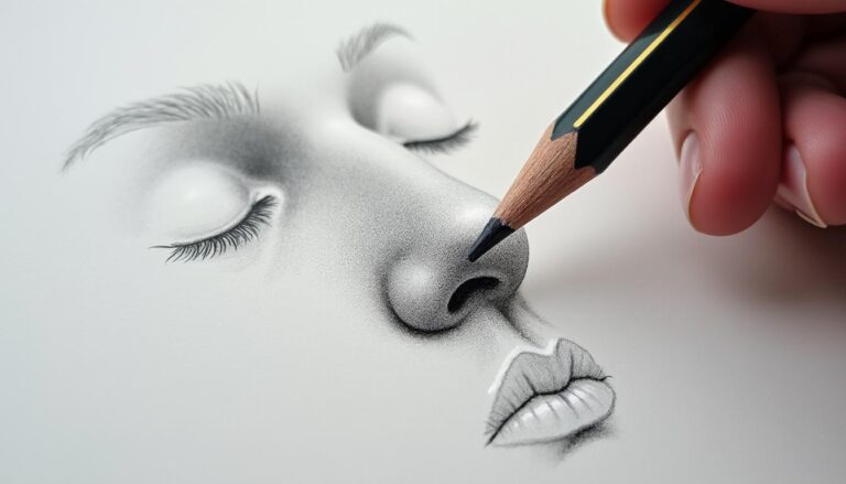 Dessiner un nez : précision et simplicité